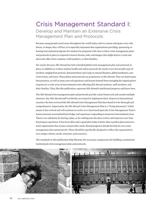 IES Abroad - Health & Safety MAP - Page 14-15