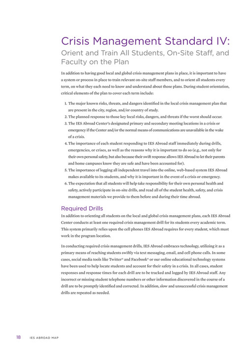 IES Abroad - Health & Safety MAP - Page 18-19