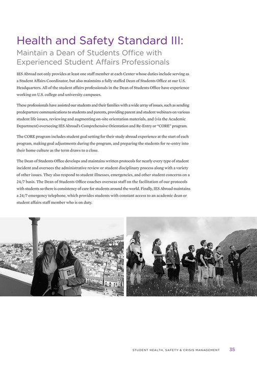 IES Abroad - Health & Safety MAP - Page 34-35