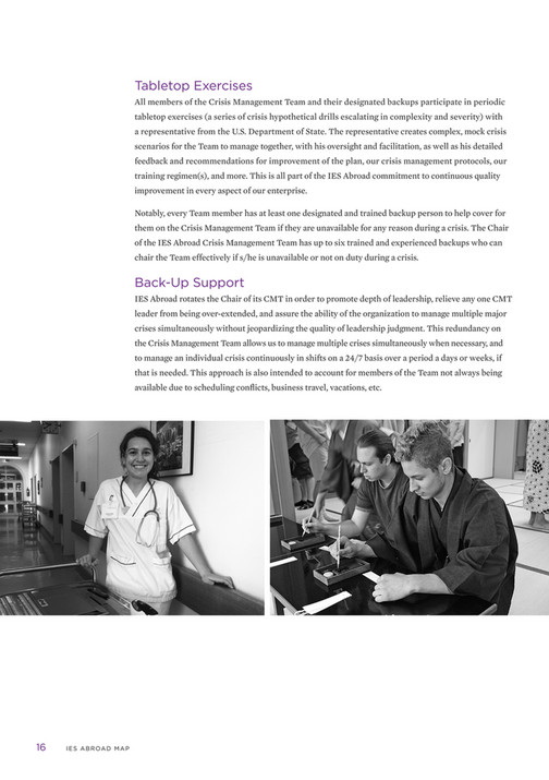 IES Abroad - Health & Safety MAP - Page 16-17