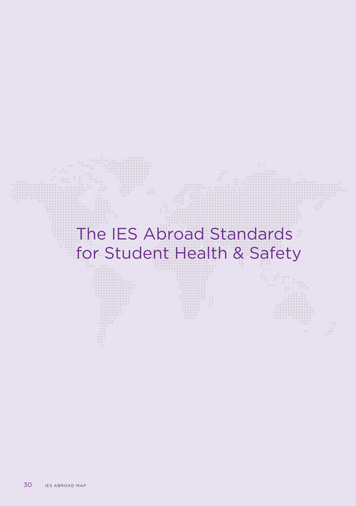 IES Abroad - Health & Safety MAP - Page 30-31