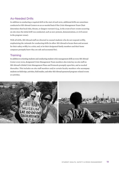 IES Abroad - Health & Safety MAP - Page 18-19