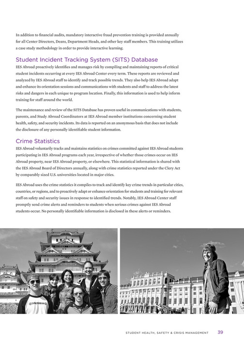 IES Abroad - Health & Safety MAP - Page 38-39