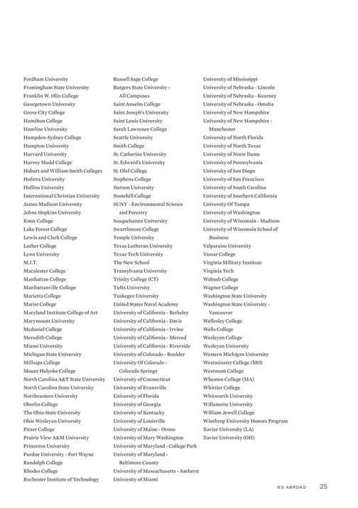IES Abroad - IES Programs MAP - 2020 - Page 26-27