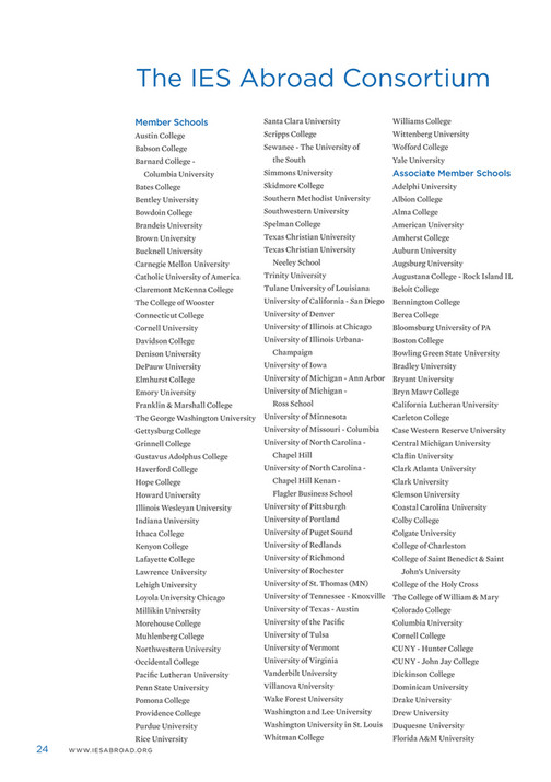 IES Abroad - IES Programs MAP - 2020 - Page 26-27