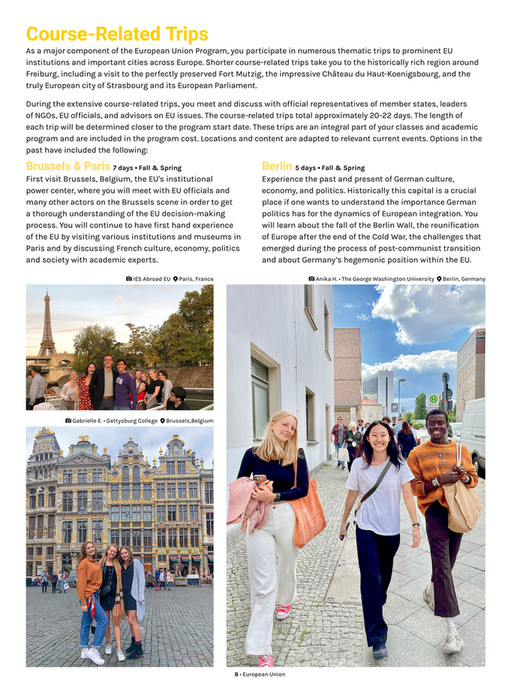 IES Abroad - Study & Intern Abroad in the European Union - Page 10-11