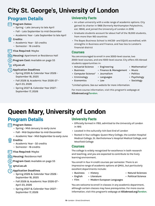 IES Abroad - Study & Intern Abroad in England or Ireland - Page 20-21